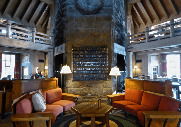 Timberline Lodge Fireplace Room